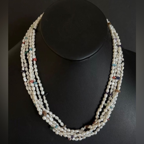 Jewelry | Vintage Pawn Native Sterling Silver Multi Stone Strand ...